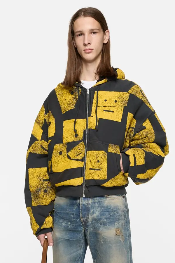 Acne Studios Face Zip-up Hoodie
