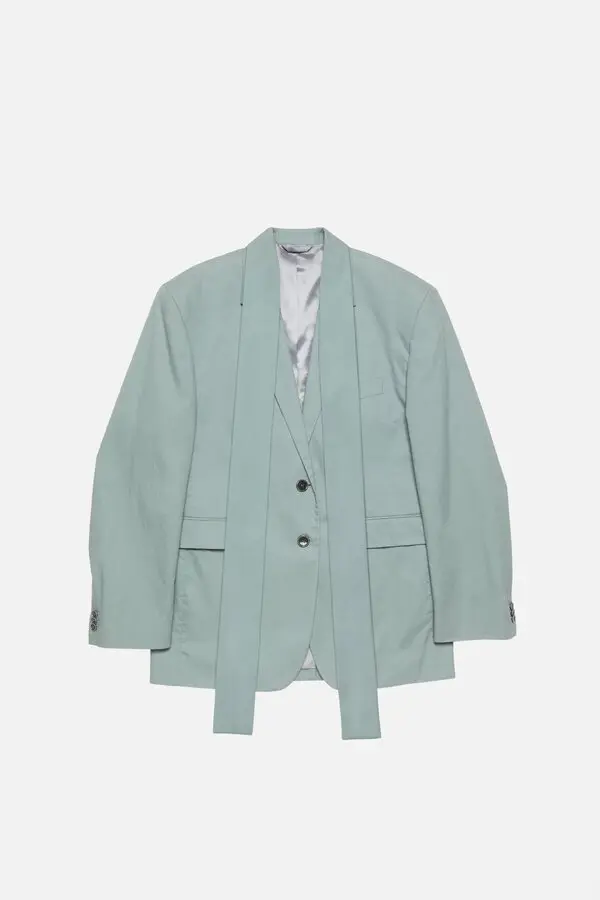 Acne Studios Suit Jacket With Scarf