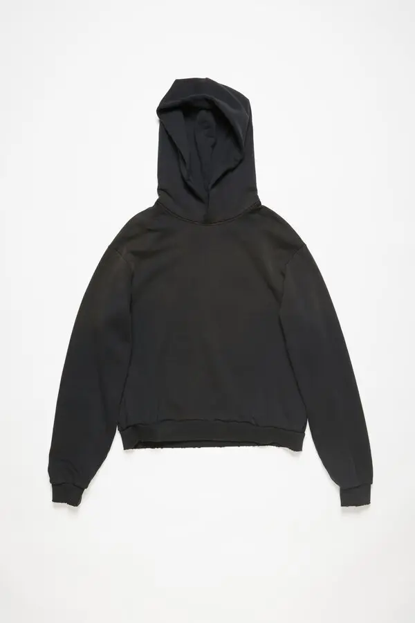 Acne Studios Fleece Logo Hoodie - Black