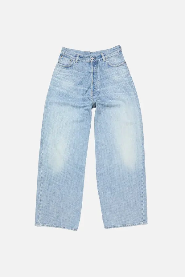 Acne Studios Loose Rhinestone Jeans – 2023 - Light Blue