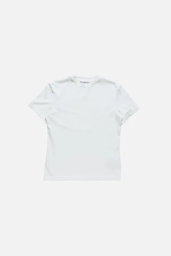 Acne Studios Rubber Logo T-shirt - Ice White