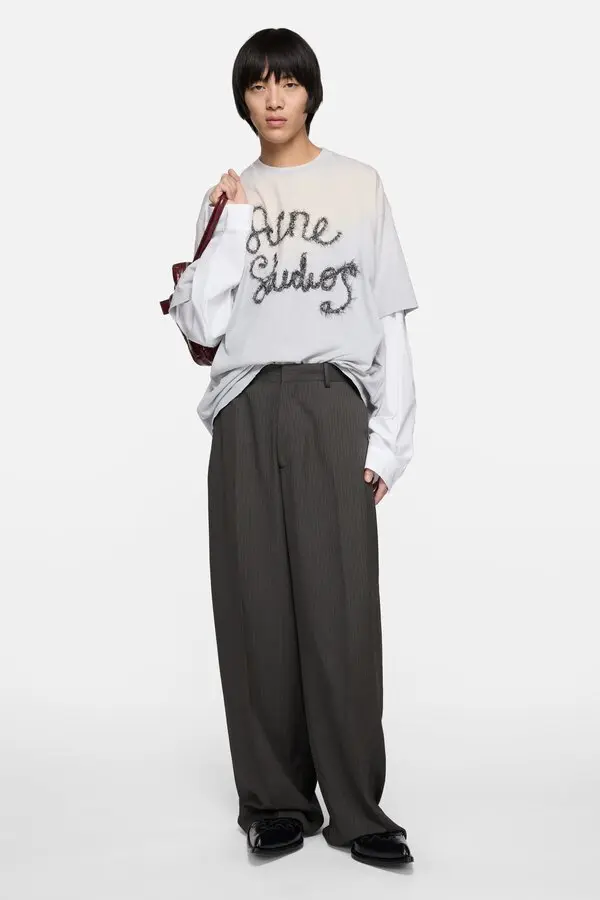 Acne Studios Layered Logo T-shirt