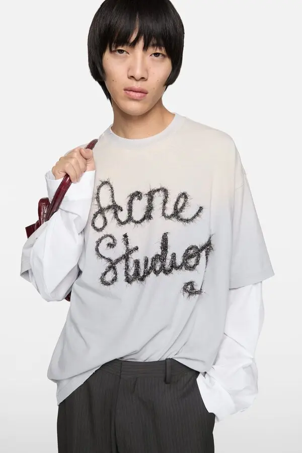 Acne Studios Layered Logo T-shirt