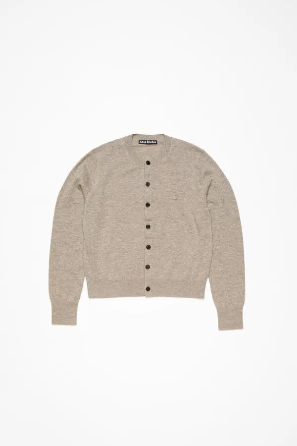 Acne Studios Fitted Cardigan - Greige Melange