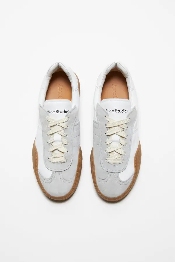 Acne Studios Lace-up Sneakers - White,brown