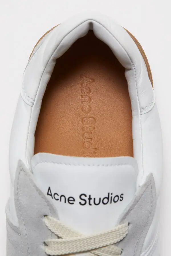 Acne Studios Lace-up Sneakers - White,brown