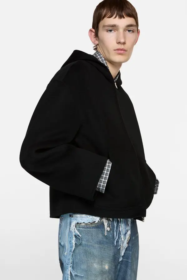 Acne Studios Cashmere Jacket With Hood