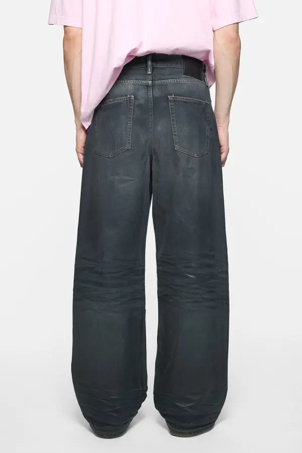Acne Studios 1981 U Glossy Loose Fit Jeans