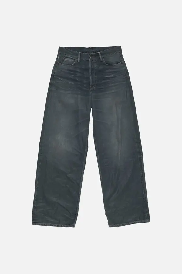 Acne Studios 1981 U Glossy Loose Fit Jeans