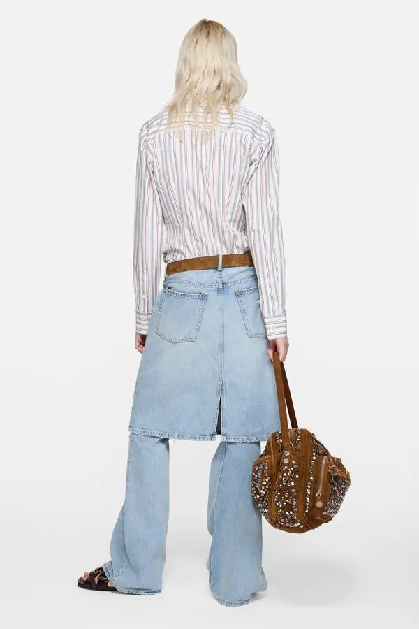 Acne Studios Striped Blouse With Scarf