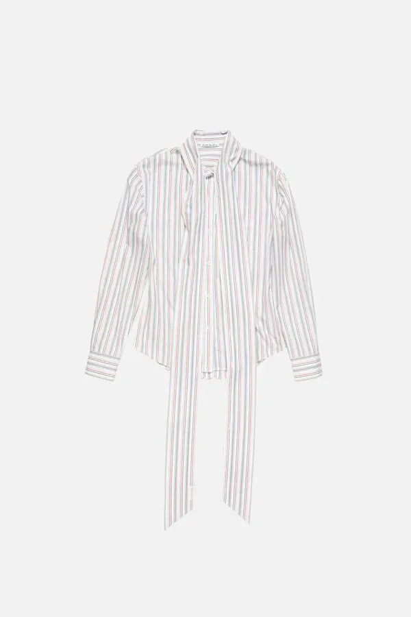 Acne Studios Striped Blouse With Scarf