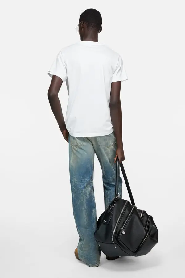 Acne Studios Satin Label V-neck T-shirt