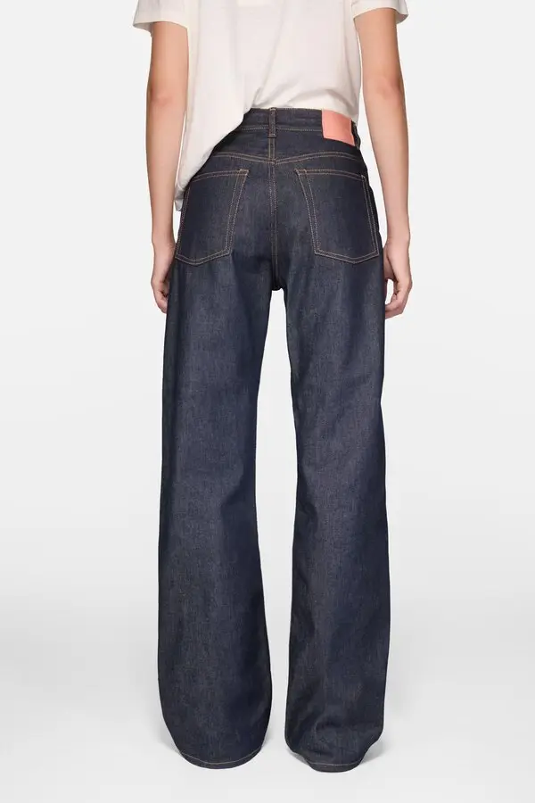 Acne Studios Regular Fit Wide Leg Jeans