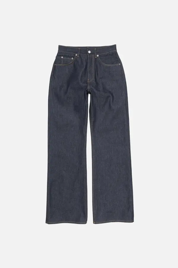 Acne Studios Regular Fit Wide Leg Jeans