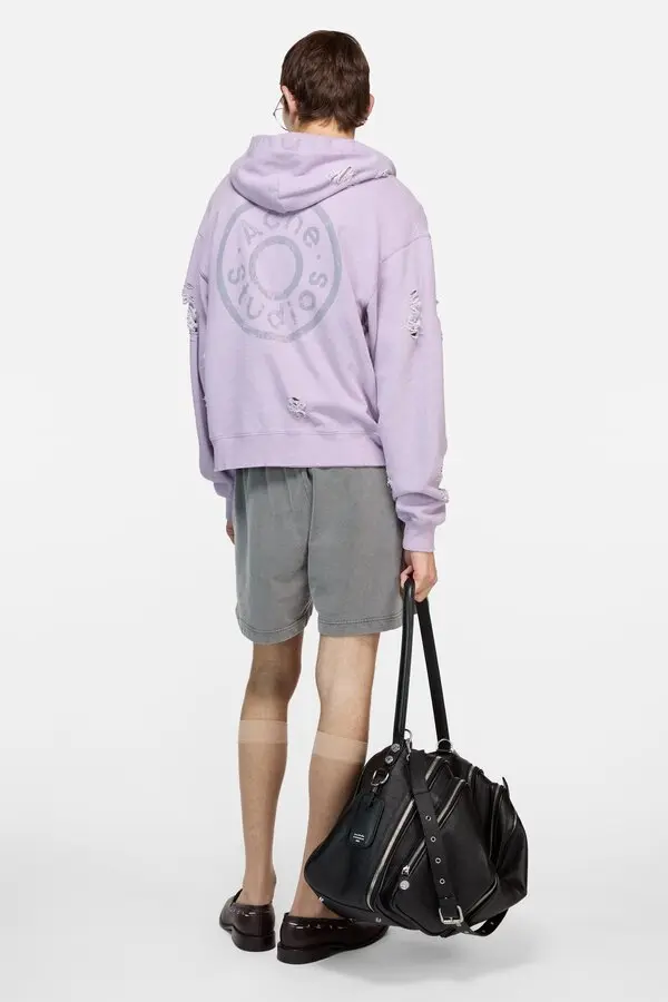 Acne Studios Distressed Logo Hoodie