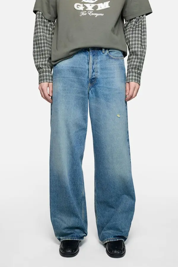 Acne Studios 1981 Loose Fit Jeans - Mid Blue