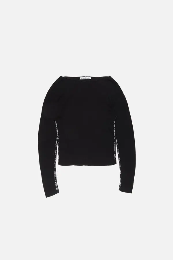 Acne Studios Logo Tape Knit Jumper