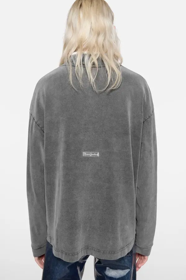 Acne Studios Relaxed Rubber Logo T-shirt