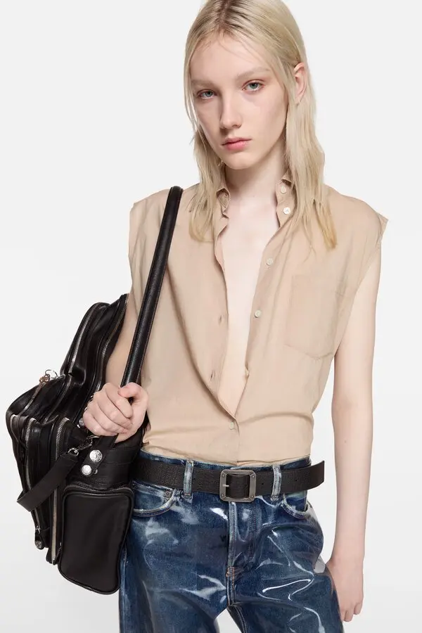 Acne Studios Sleeveless Silk Blouse
