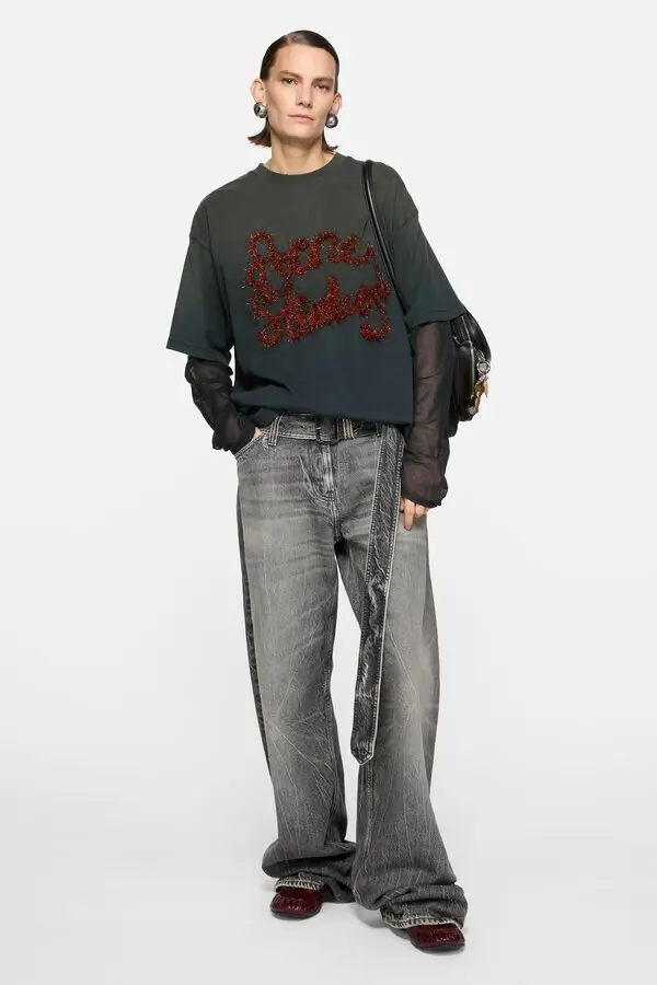 Acne Studios Layered Logo T-shirt