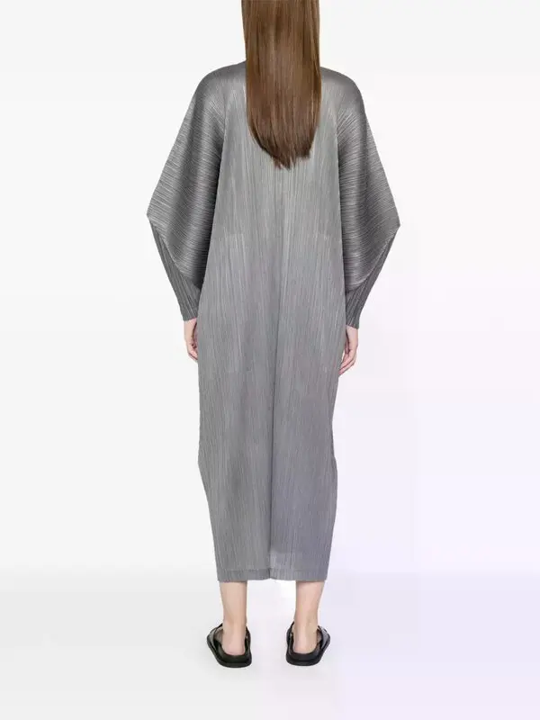 Issey Miyake Skyline Buttoned Pleated Coat