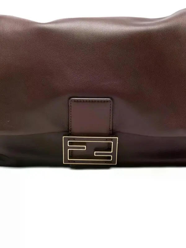 Fendi Medium Mamma Baguette Leather Tote - Brown