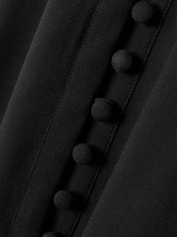 TALLER MARMO Barbara Open-back Gown - Black