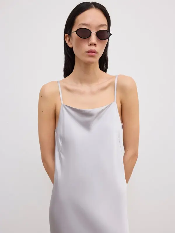 HOUSE OF DAGMAR Camisole Midi Dress - Silver