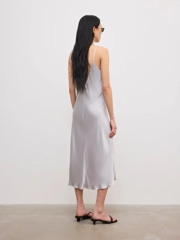 HOUSE OF DAGMAR Camisole Midi Dress - Silver