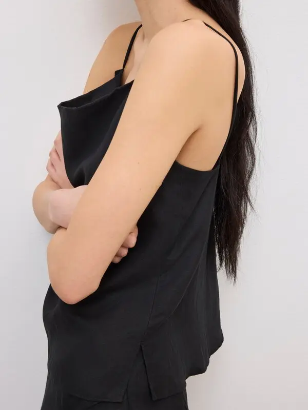 HOUSE OF DAGMAR Waterfall Linen Blend Top