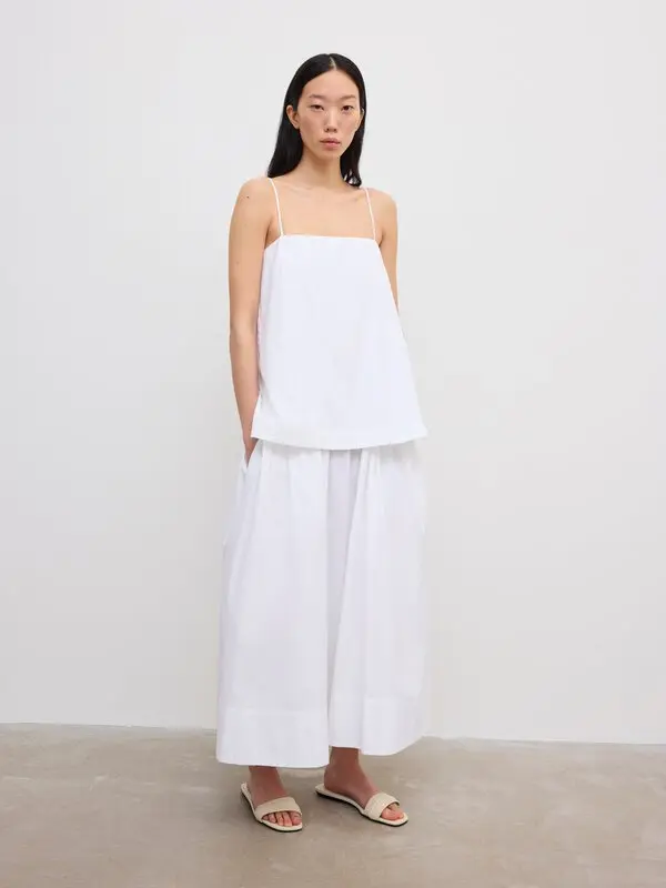 HOUSE OF DAGMAR Cotton Strap Dress - White