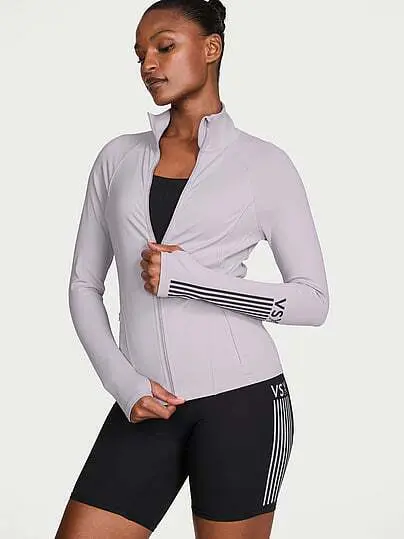Victoria's Secret Vsx Elevate™ Full-zip Jacket - Grey