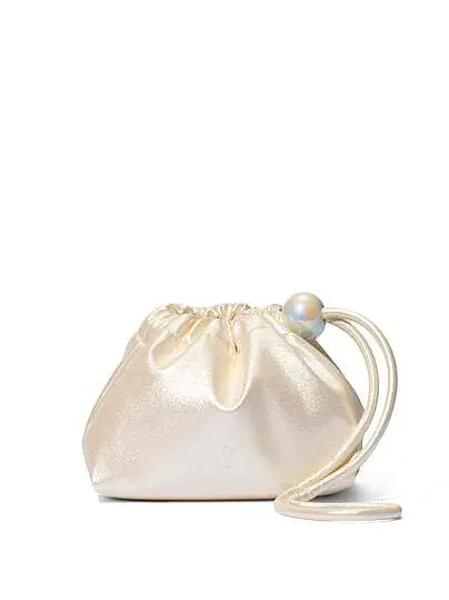 VICTORIA'S SECRET BEAUTY Dream Cinched Pouch - White,ivory