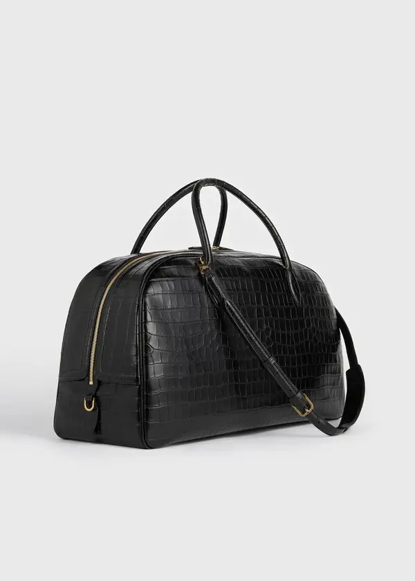 TOTEME Croco-embossed Traveler Bag