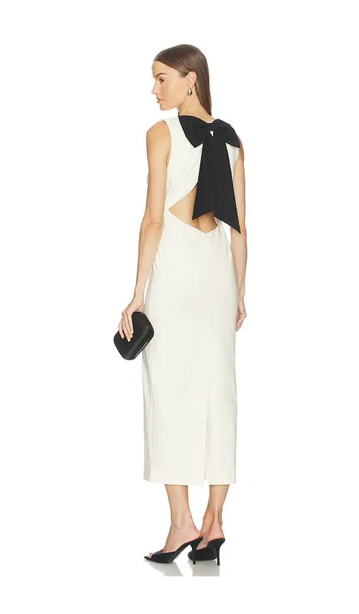 CAMILA COELHO Lya Dress In Ivory,black - Ivory & Black