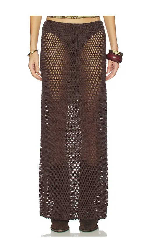 Superdown Amelia Maxi Skirt - Brown