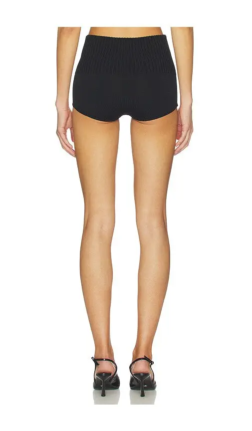 LOVERS AND FRIENDS Lanney Knit Mini Short - Black