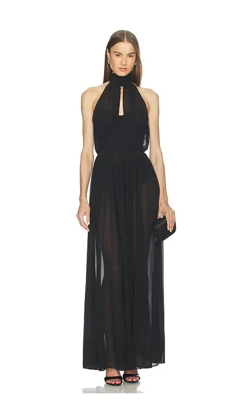 CAMILA COELHO Arlette Gown - Black