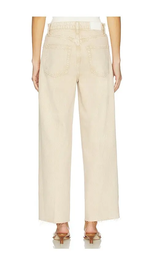 PISTOLA Tate Crop High Rise Bowed Wide Jeans - Dune