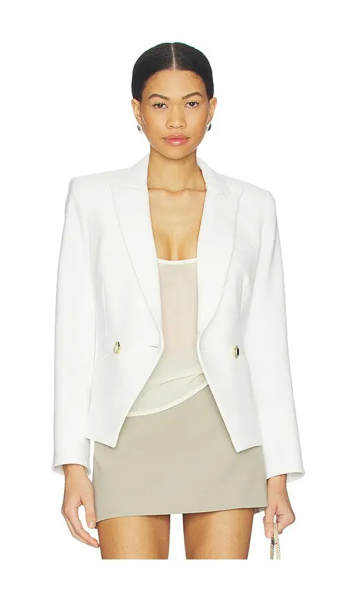Veronica Beard Cropped Rickie Dickey Jacket - White