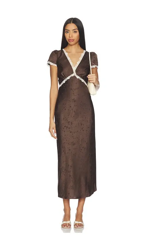 Heartloom Kerry Dress In Brown - Coco