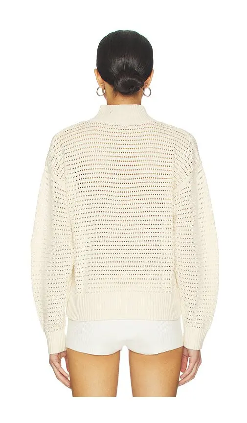 Sanctuary Open Knit 1/2 Zip Sweater