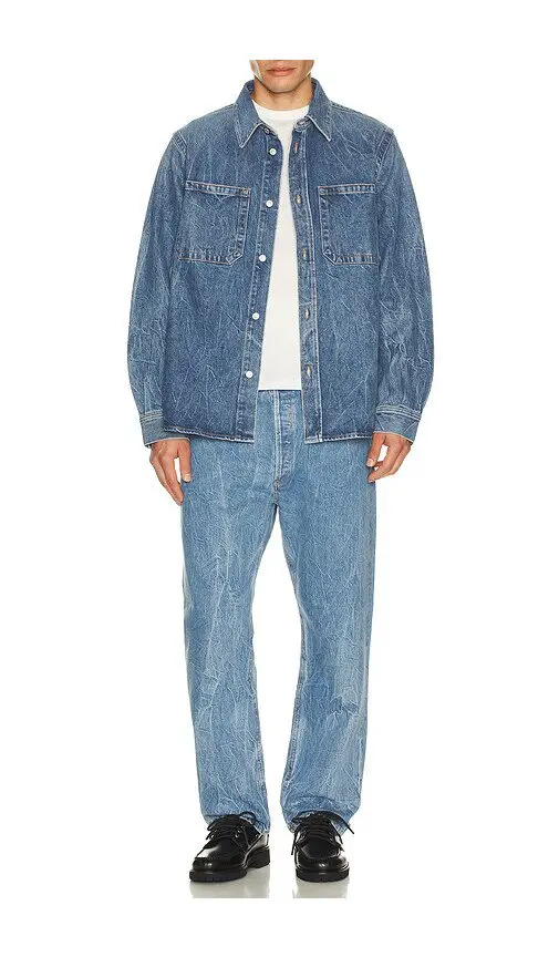 AGOLDE Craven Shirt In Blue