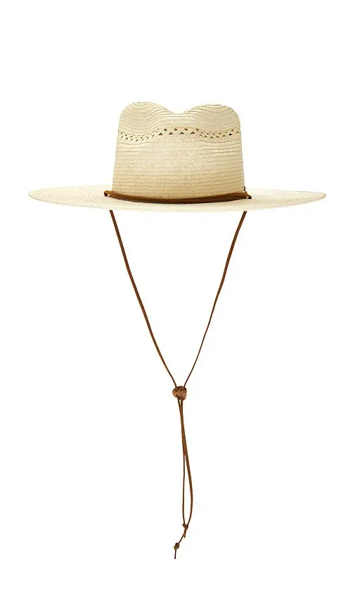 Brixton Beck Straw Rancher Hat In Neutral - Natural