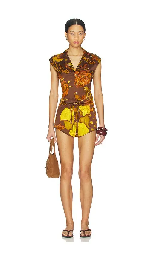 DONDE ESTEBAN Veranera Cropped Shirt - Multi