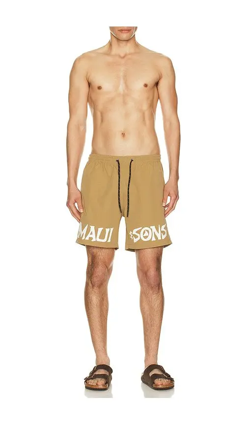 MAUI AND SONS Stone Swim Trunk