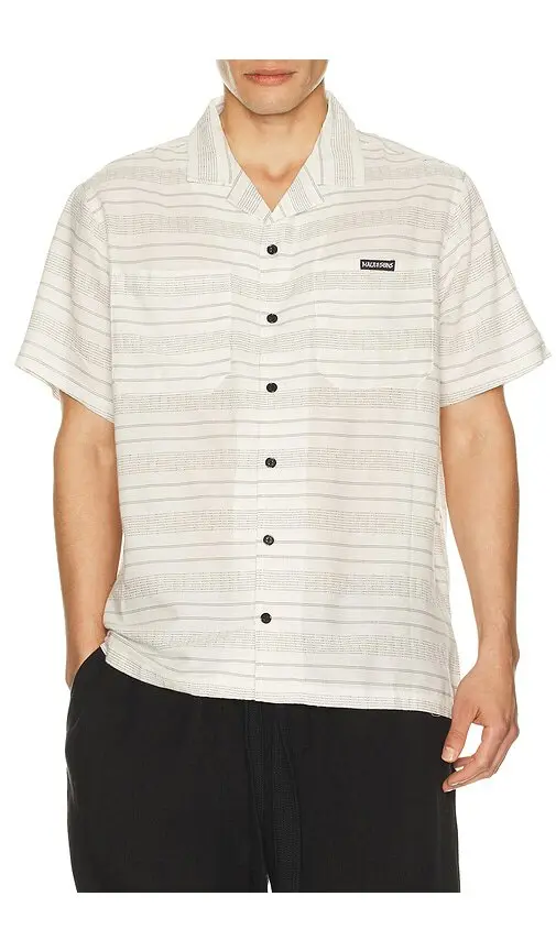 MAUI AND SONS Terra Nova Short Sleeve Shirt In Cream - Bone