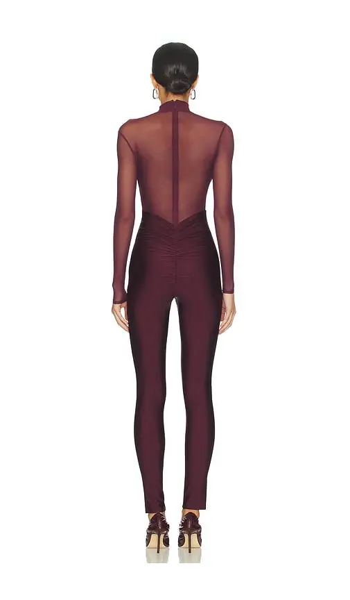 SEROYA Brietta Catsuit In Wine
