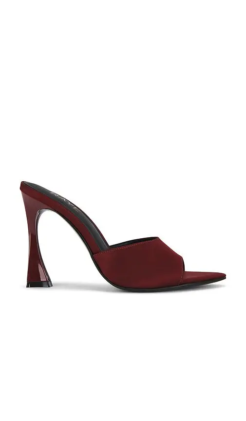 Raye Cristina Sandal In Burgundy - Burgundy Satin