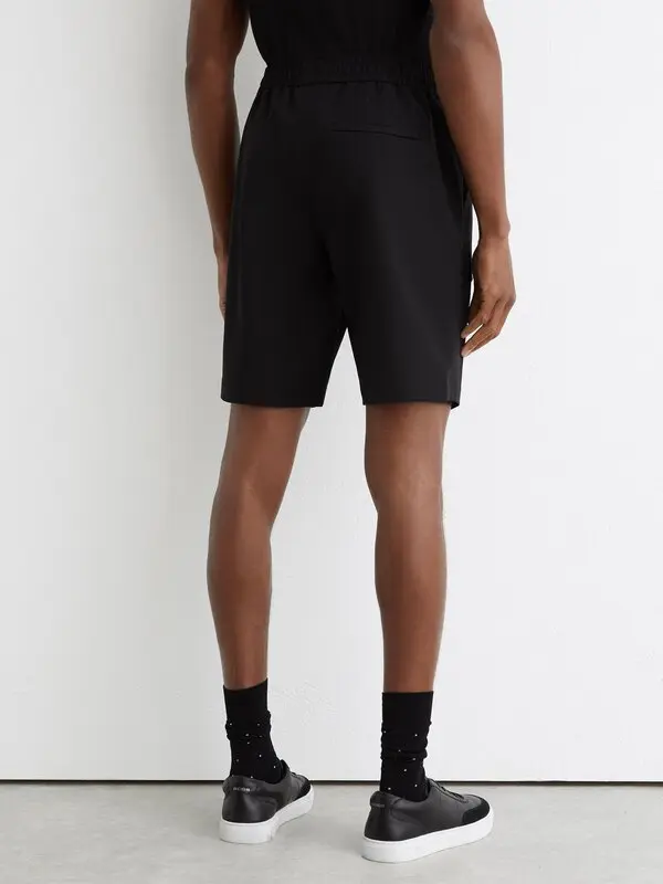 REISS Ascend Technical Drawstring Shorts - Black
